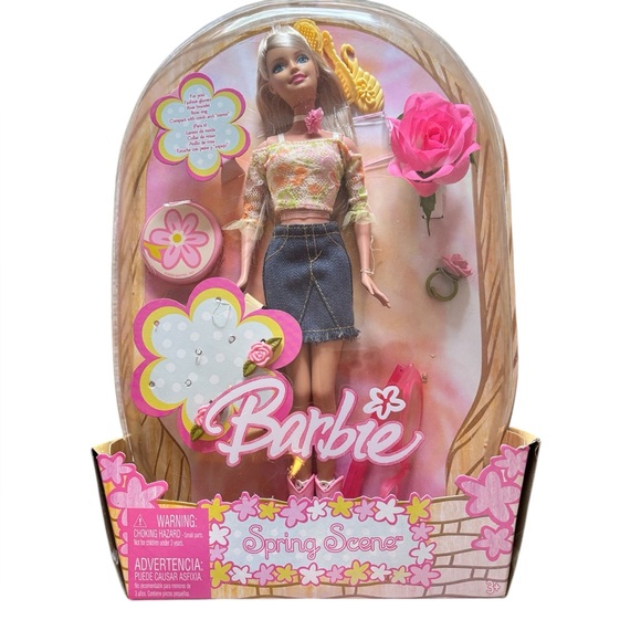 Mattel | Toys | Mattel Spring Scene Barbie Vintage New In Box | Poshmark